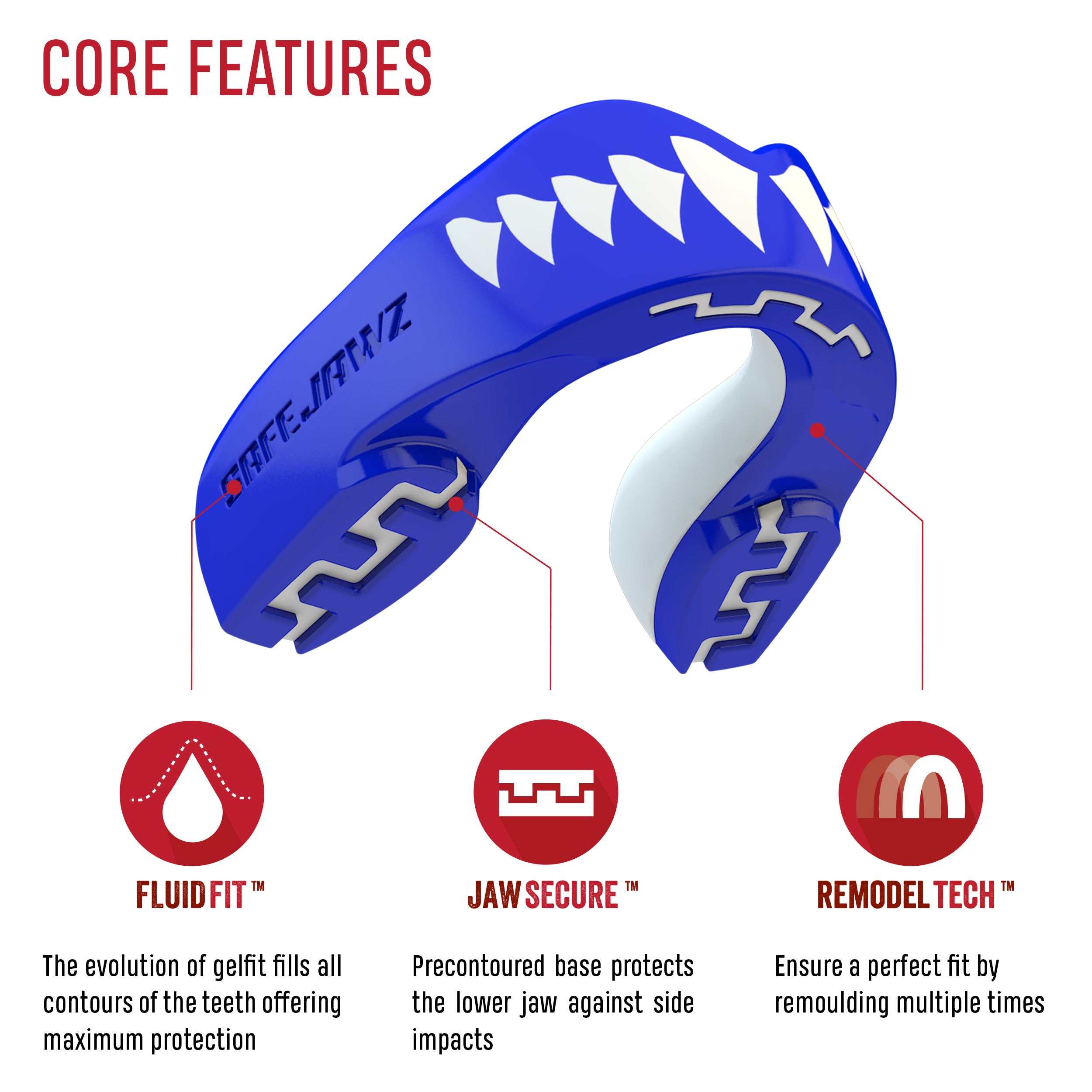 SAFEJAWZ® Extro Series Shark Mouthguard